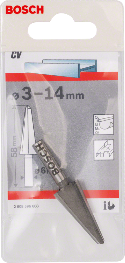 CV Sheet Metal Cone Drill Bit, Cylindrical Shank - Bosch Professional
