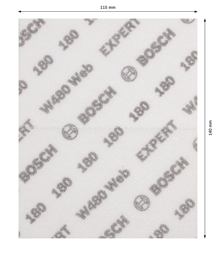 EXPERT W480 Web 1/4 Hand Sanding Sheet - Bosch Professional