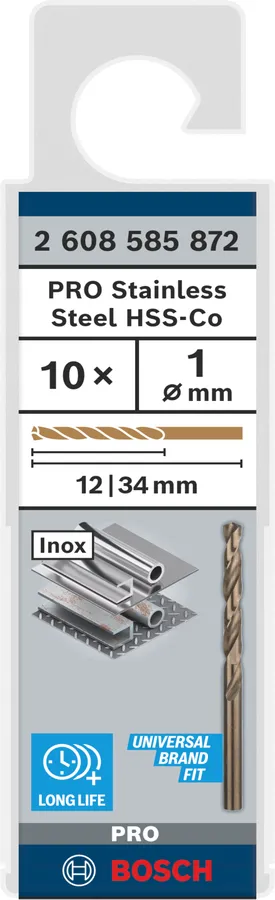 PRO Stainless Steel HSS-Co Twist Drill Bit - Bosch Professional