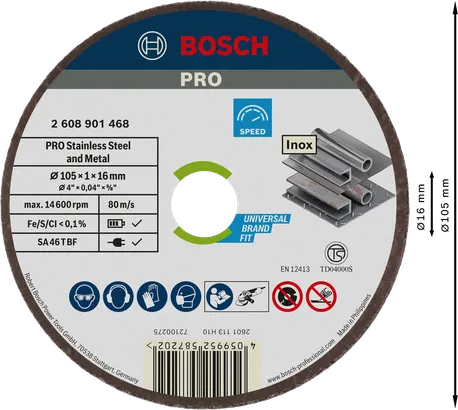 PRO Stainless Steel and Metal Bonded Cutting Disc - Bosch Professional