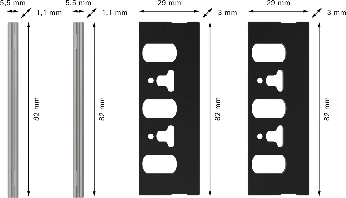 PRO Planer Knife Set - Bosch Professional