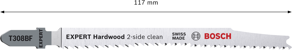 EXPERT Hardwood 2-side clean T308BF Jigsaw Blade - Bosch Professional