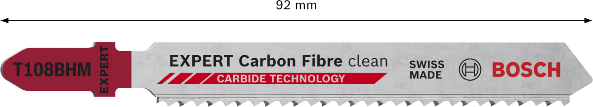 EXPERT Carbon Fibre clean T108BHM Jigsaw Blade - Bosch Professional