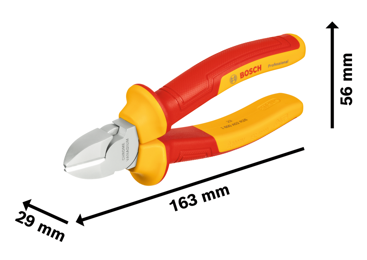 VDE Diagonal Side Cutters 160 mm Professional - Bosch Professional