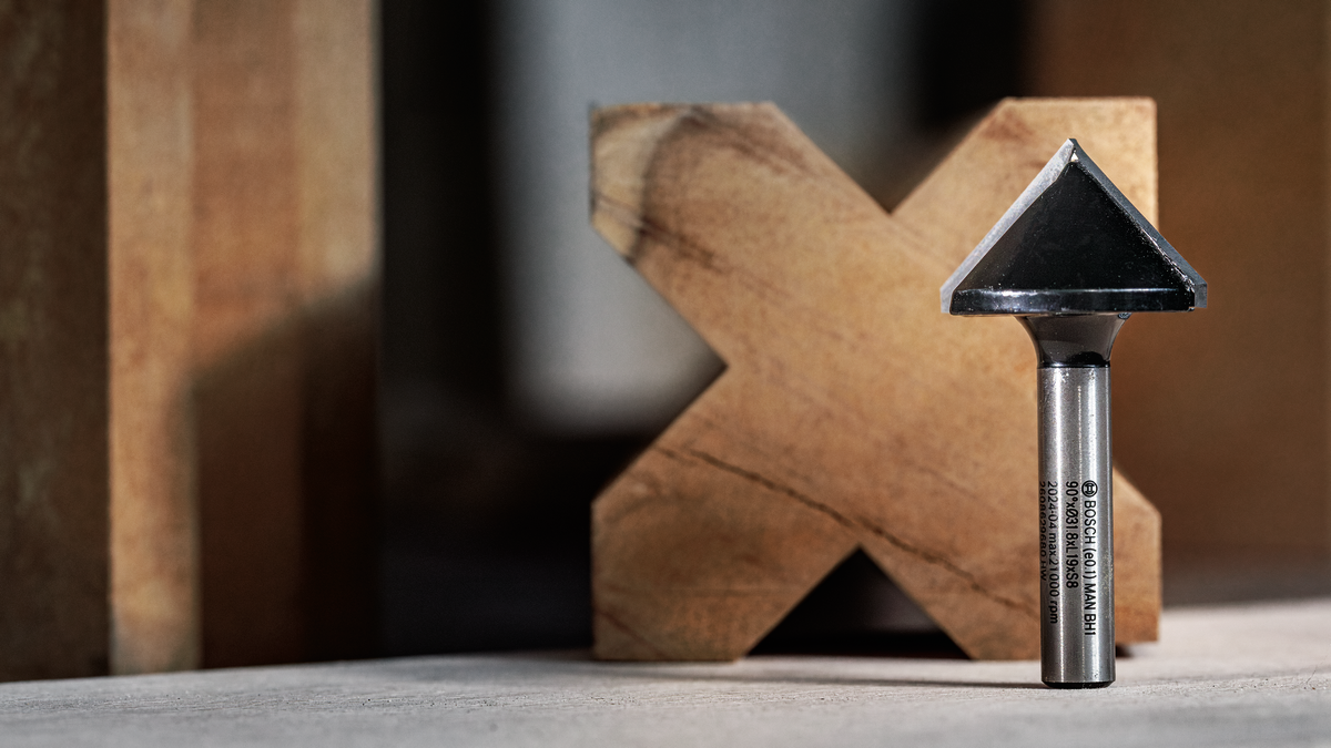 PRO Router Bit V-Groove - Bosch Professional