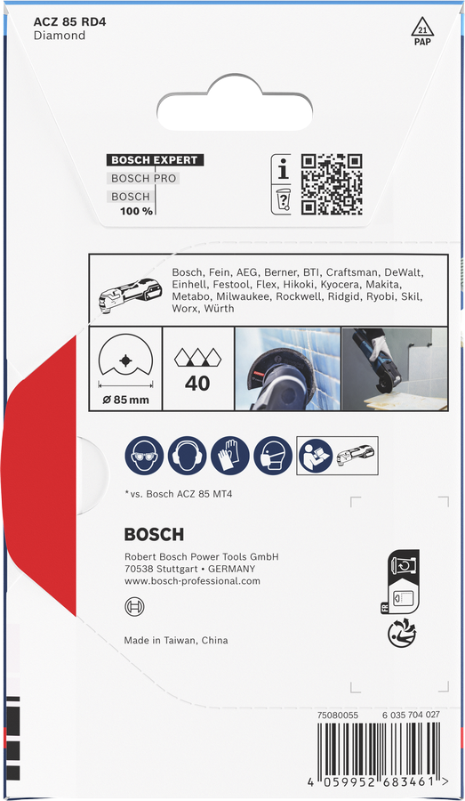 EXPERT ACZ 85 RD4 Grout Segment Blade - Bosch Professional